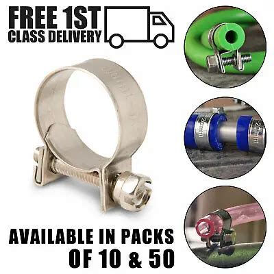 Mini Hose Clamps Stainless Steel Fuel Line Pipe Hose Clamp Tube Clip