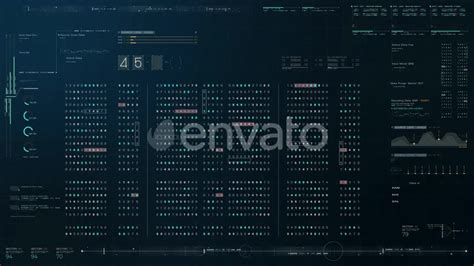 Futuristic Source Code Digital Data Telemetry Display Videohive