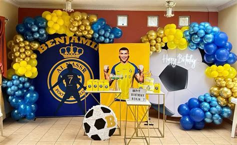 Decoración Ronaldocr7 Decoracion Fiesta De Futbol Decoración De