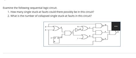 Solved Examine The Following Sequential Logic Circuit How Chegg