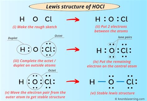 Lewis Structure Of Hocl With 6 Simple Steps To Draw