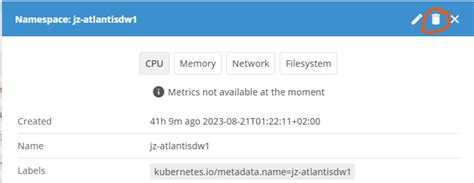 On Clicking Delete Icon For Namespace There Should Be Confirmation Yesno Since It Is Very