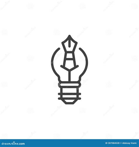 Idea Implementation Line Icon Stock Vector Illustration Of Editable