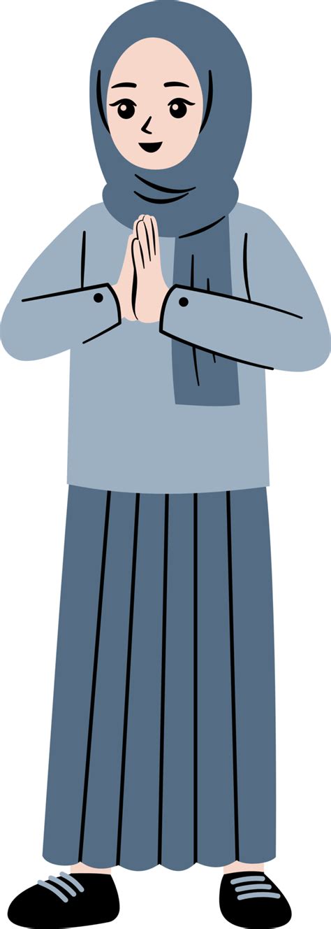 Eid Mubarak Greeting Islamic Cartoon Character 22922830 Png
