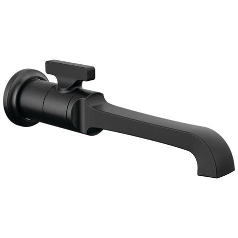 Single Handle Wall Mount Bathroom Faucet Trim In Matte Black T3589lf