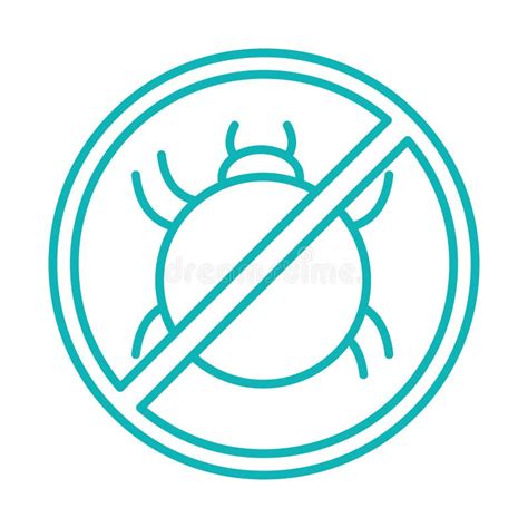 Mite Warning Sign Vector Illustration Of Tick Warning Sign Bud
