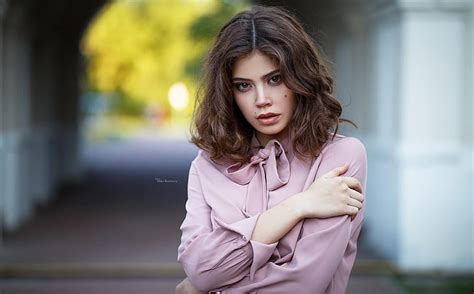 Hd Wallpaper Women Smiling Maksim Romanov Face Portrait Makeup Wallpaper Flare