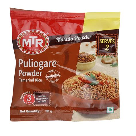 MTR Foods Spice Puliyogare Powder 35g Amazon In Grocery Gourmet Foods