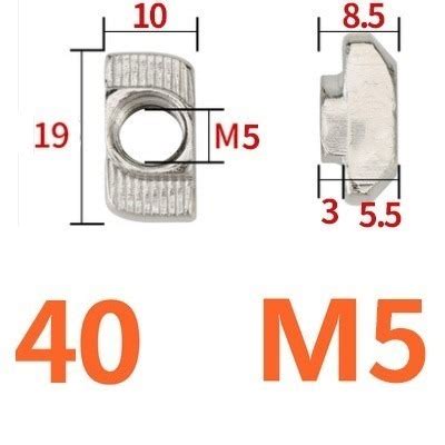 Т гайка M5 (t-nut) для верстатного профілю 4040 Паз10мм - Запчастини ...