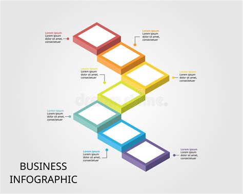 Timeline Ladder Level For Infographic Presentation Template With 7