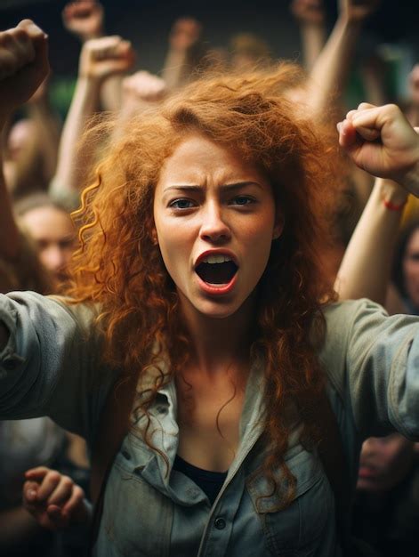 Premium Photo Women With Fists In The Air Fighting For Their Rights