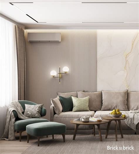 Светлая гостиная в современном стиле | Arredamento parete salotto, Idee ...