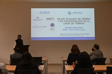 Taller de Igualdad de género Norma Mexicana NMX R 025 SCFI 2015 en