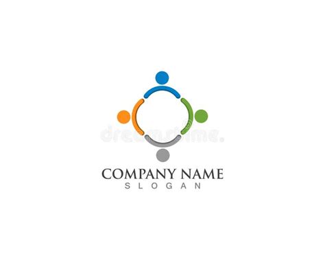 Logo Et Symbole De Groupe Communautaire Illustration De Vecteur