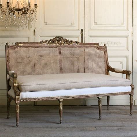Decorating With French Cane Settees Vintage Settee Classic Furniture