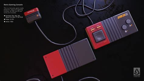 3d Model Retro Sci Fi Japanese Gaming Console Ue5 Low Poly Pbr Vr Ar Low Poly Cgtrader