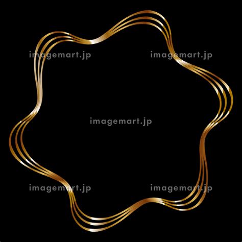 高級感のある抽象的なフレーム ゴールドのイラスト素材 225870208 イメージマート