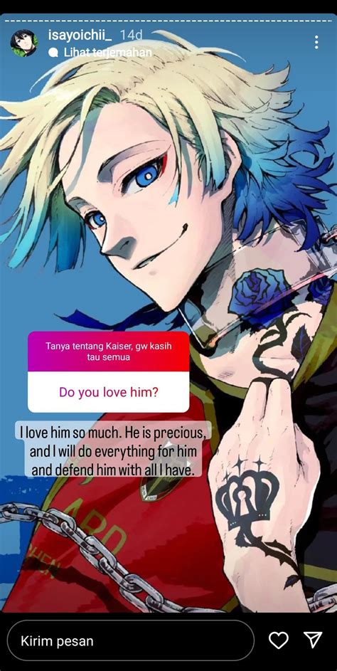 Rine Au On 📌 On Twitter Blue Lock Au Kaiser X Isagi Kaisagi Au