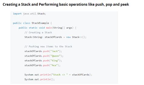 Solved Creating A Stack And Performing Basic Operations Like Chegg Com
