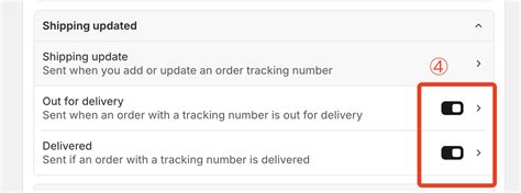 send delivery status notifications from your store oneship