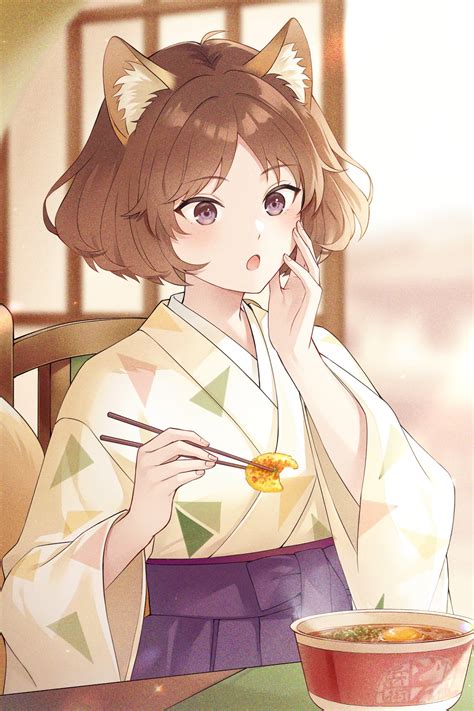 Don Gitsune Nissin Drawn By Eeokiba Danbooru