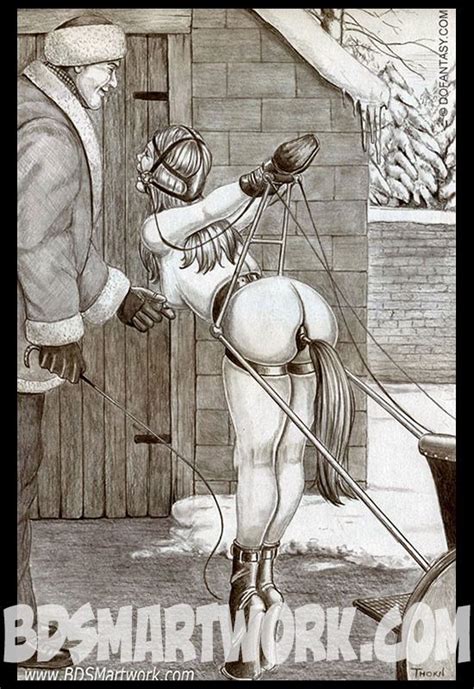 Rule 34 Armbinder Arms Behind Back Bit Gag Cart Cart Pulling Cold Dubious Consent Erofus
