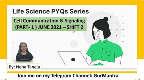 Solved Csir Net Questions On Cell Communication And Signaling Csir Net