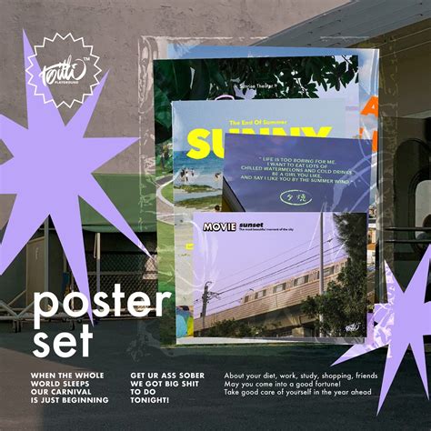Poster dán tường THỎ STATIONERY ảnh indie decor aethestic trang trí