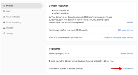 Transferring A Domain Away From DNSimple DNSimple Help