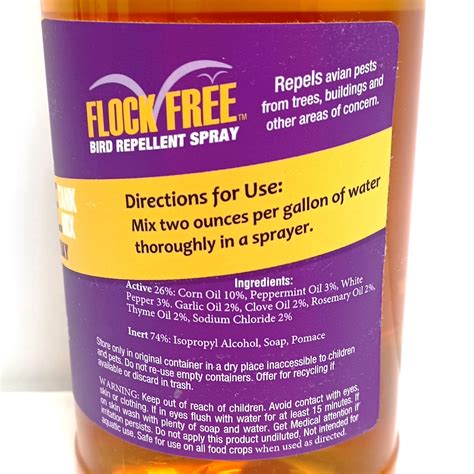 Flock Free Bird Repellent Spray Concentrate 32oz Flock Free Bird
