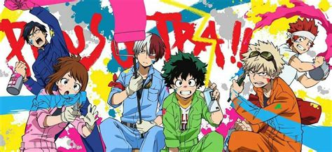 Uraraka Ochako Ida Tenya Todoroki Shoto Izuku Midoriya Katsuki