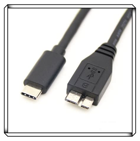 Micro B 轉 Type C 2 5吋 外接硬碟傳輸線