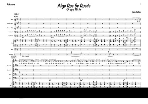 Algo Que Se Quede Grupo Niche •