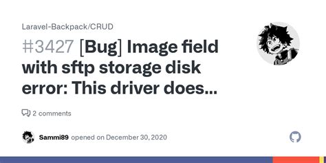 Bug Image Field With Sftp Storage Disk Error This Driver Does Not