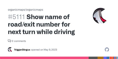 Show Name Of Roadexit Number For Next Turn While Driving · Issue 5111