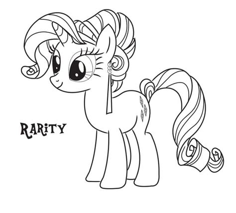 Fise de Colorat cu Micul Meu Ponei Rarity Descărcați imprimați sau colorați online gratuit
