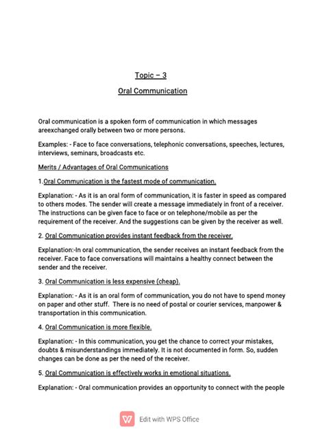Oral Communication English Communication Pdf