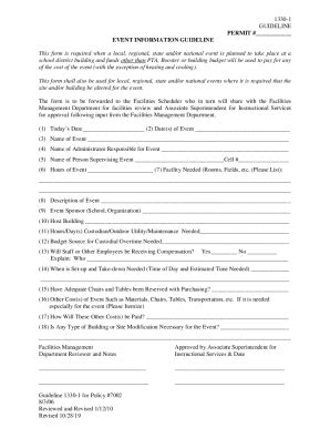 Fillable Online EVENT INFORMATION FORM Fax Email Print PdfFiller