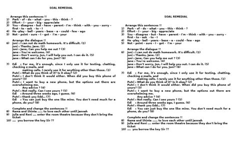 Soal Remedial Pdf