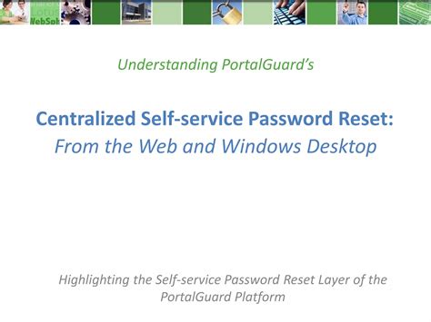 Self Service Password Reset Pdf