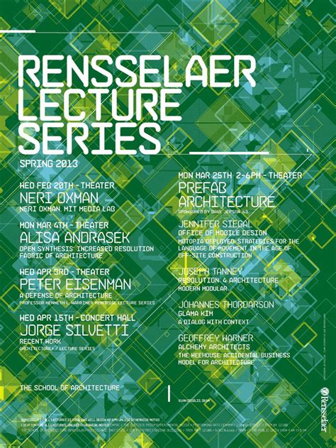 Spring 2013 Lecture Series Rensselaer Architecture