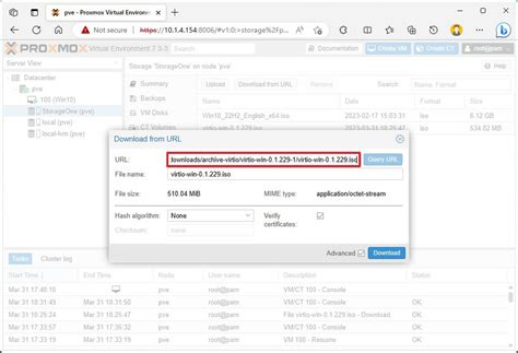 how to fix missing drive installing windows on vm on proxmox server