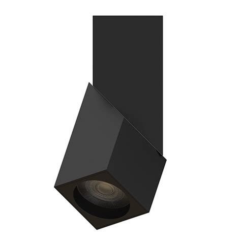 Spot Sobrepor Square Orientável Led Preto 12w 3000k Pix Iluminação