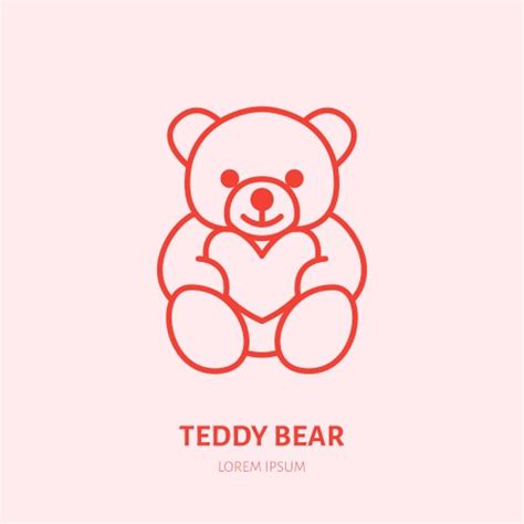 Teddy Bear Outline Vector Images Over 7600