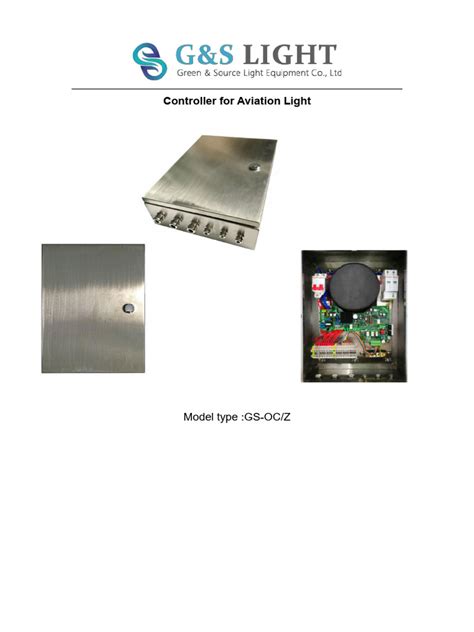 Gs Oc Zcontroller For Aviation Light 副本 Pdf Power Supply Switch