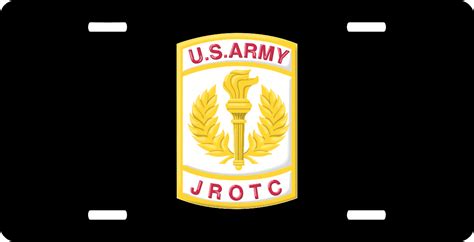 Army Jrotc Crest License Plate