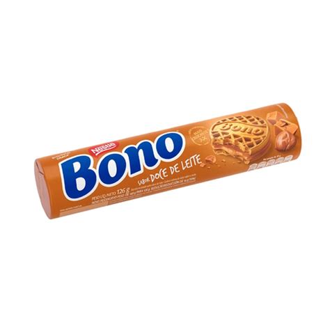 Biscoito Recheado Bono 126g Doce De Leite Shopee Brasil