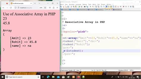 Associative Array In Php 2 Class Youtube