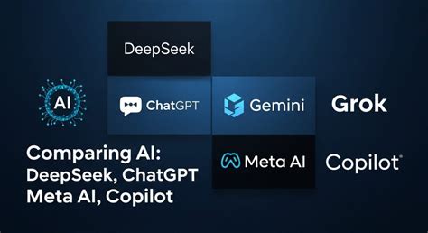 Comparing AI DeepSeek ChatGPT Grok Gemini Meta AI Copilot Smarther