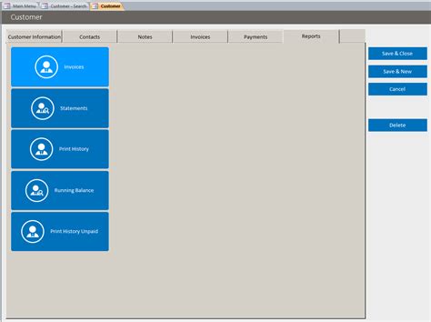 Sales Database Template Sales Database